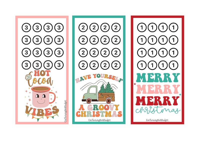 December Holiday Christmas Savings Challenge | A6 | PDF Printable | Low ...