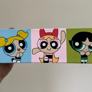 The Powerpuff Girls Collage Featuring Bubbles, Blossom, and Buttercup ...