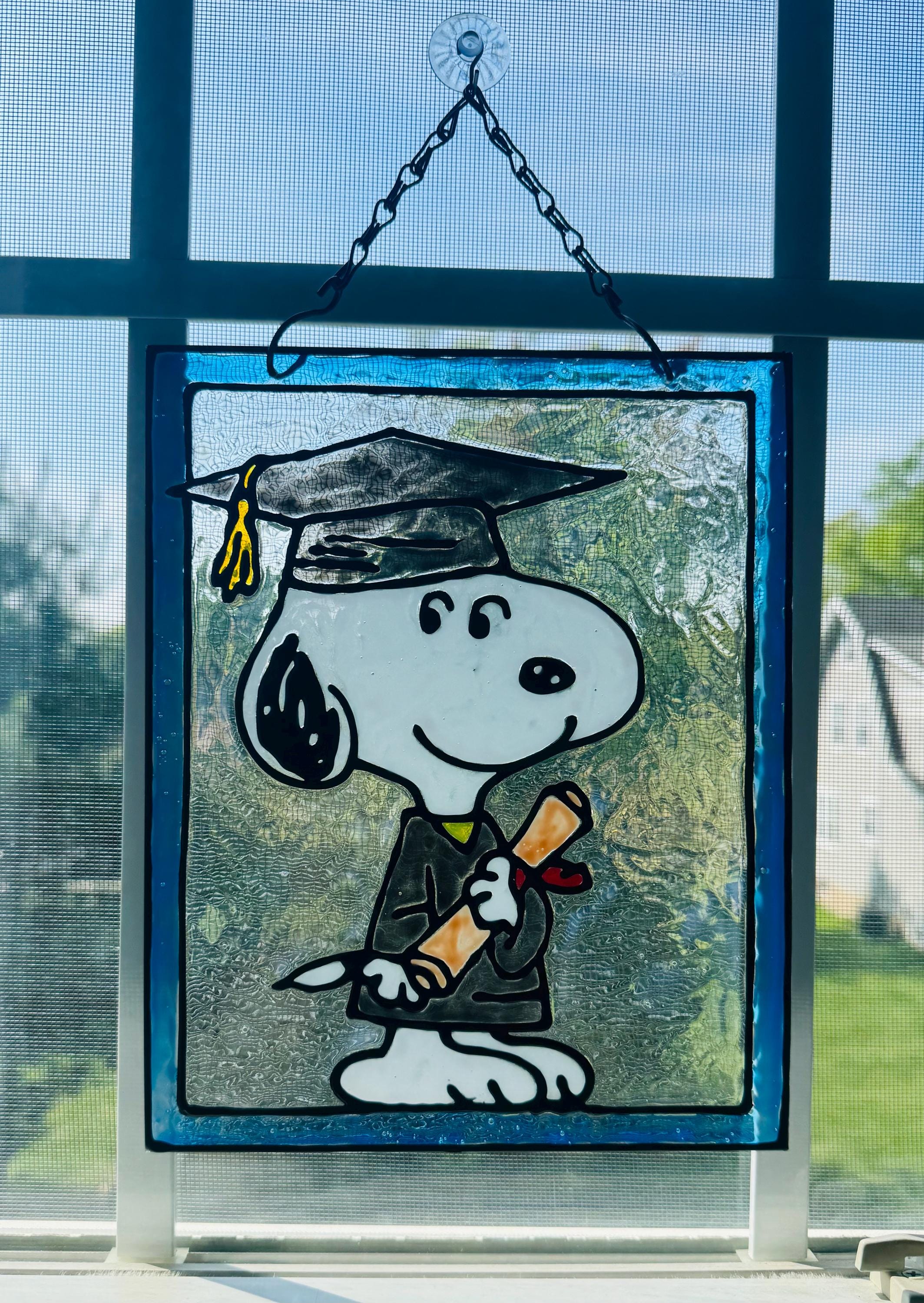 CUSTOMIZABLE Snoopy Graduation Cap and Gown - Peanuts - 8x10 Acrylic ...