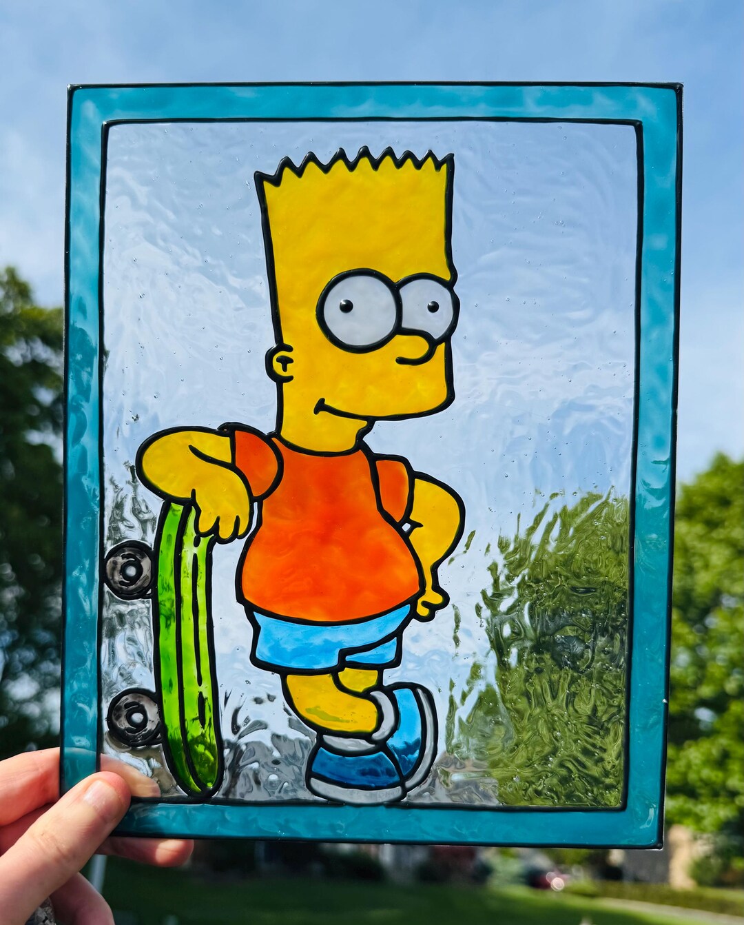 Bart Simpson With Skateboard - the Simpsons (retro Cartoon) - 8 X 10 ...