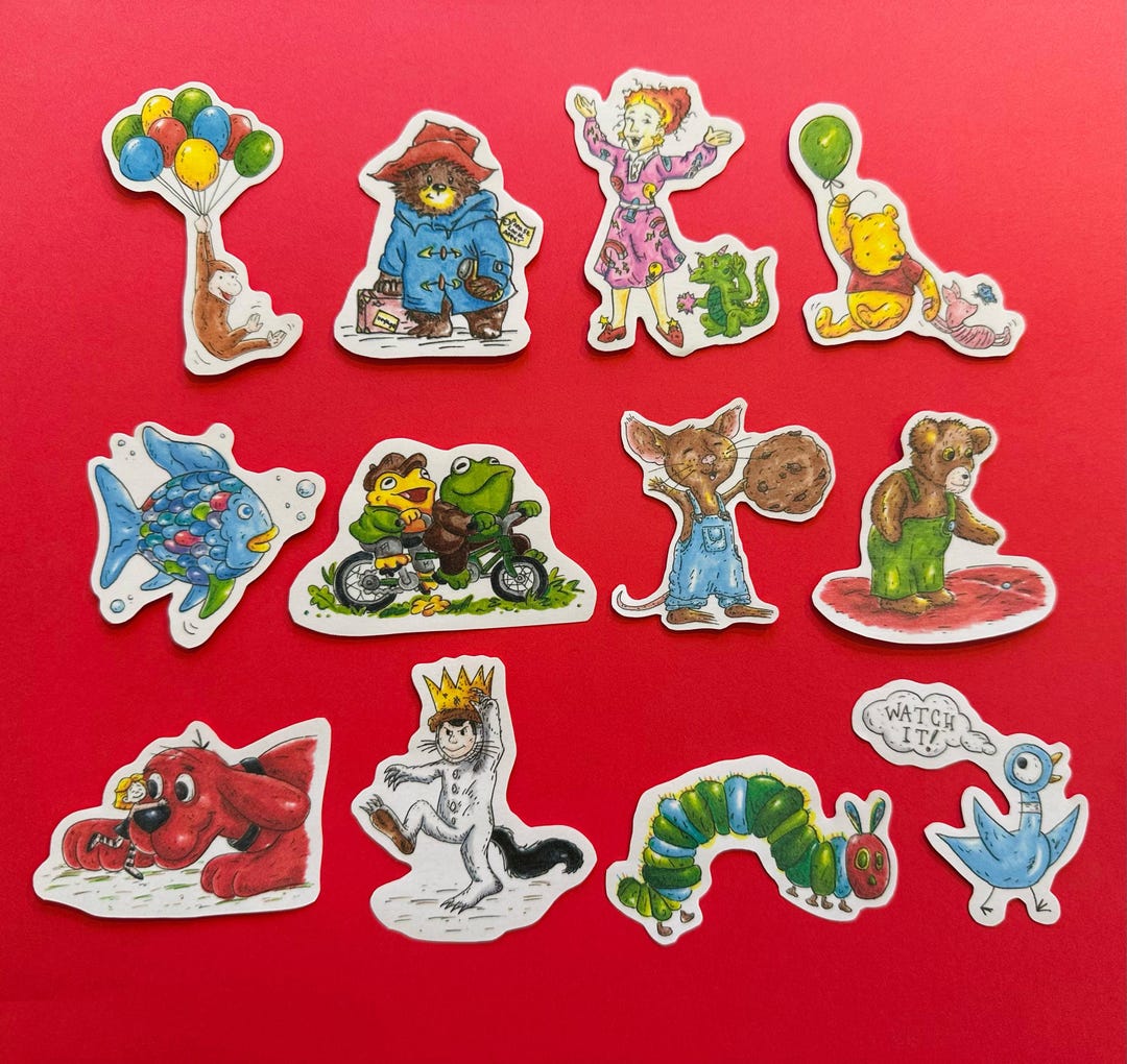 Storybook Sticker Collection Featuring Frog and Toad, Rainbow Fish ...