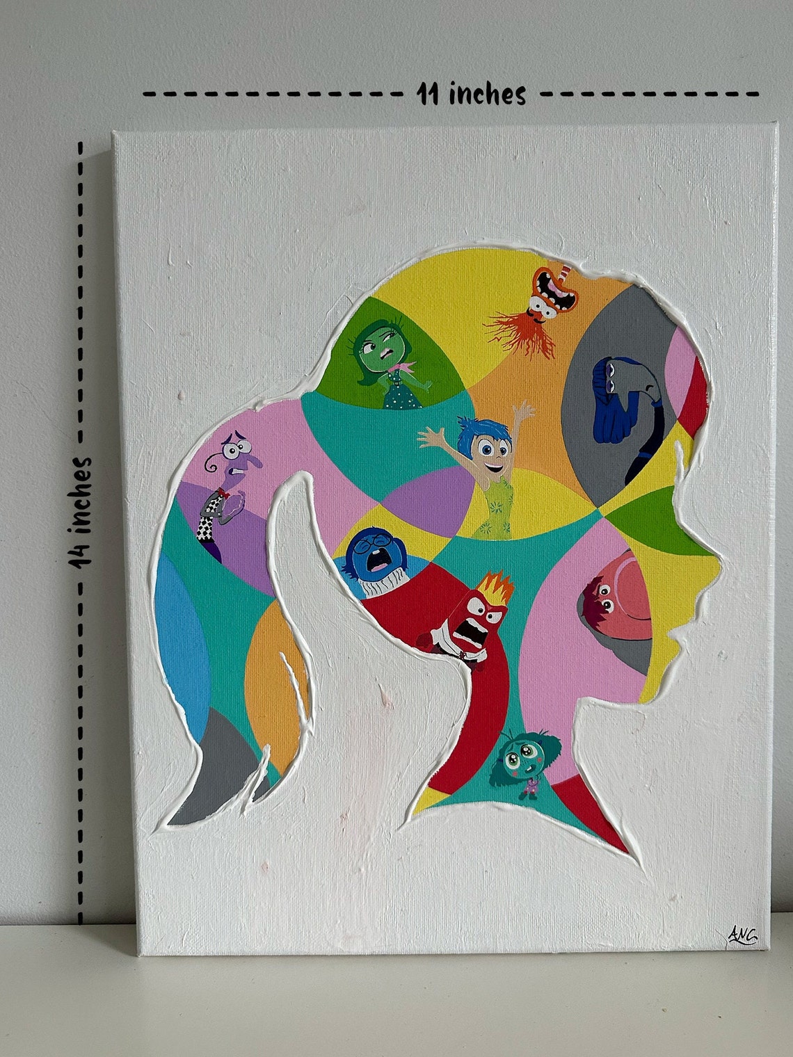 Inside Out 2 (emotions) Hand-painted & Posca - Joy, Sadness, Anger ...