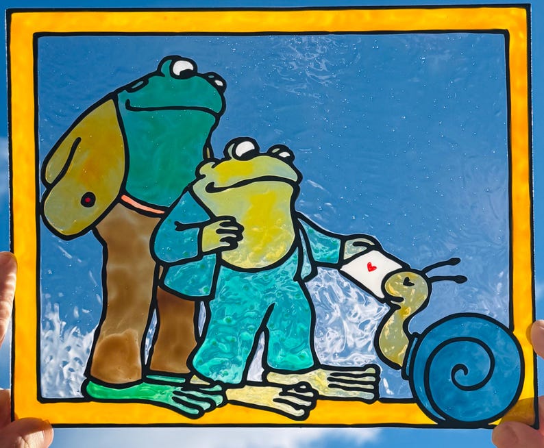 Frog and Toad - Snail Mail - Kids Storybook - 8x10 Acrylic Faux Stained ...