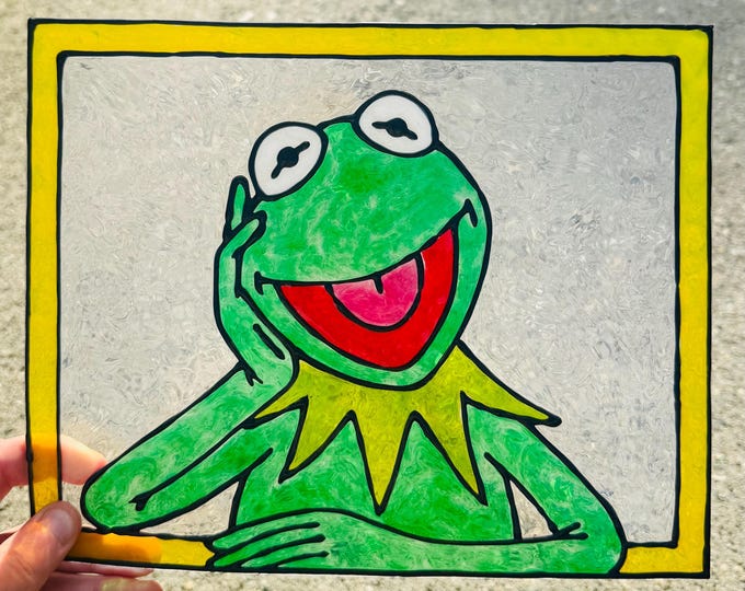 Kermit the Frog - the Muppets - Jim Henson - 8 X 10 Acrylic Faux ...