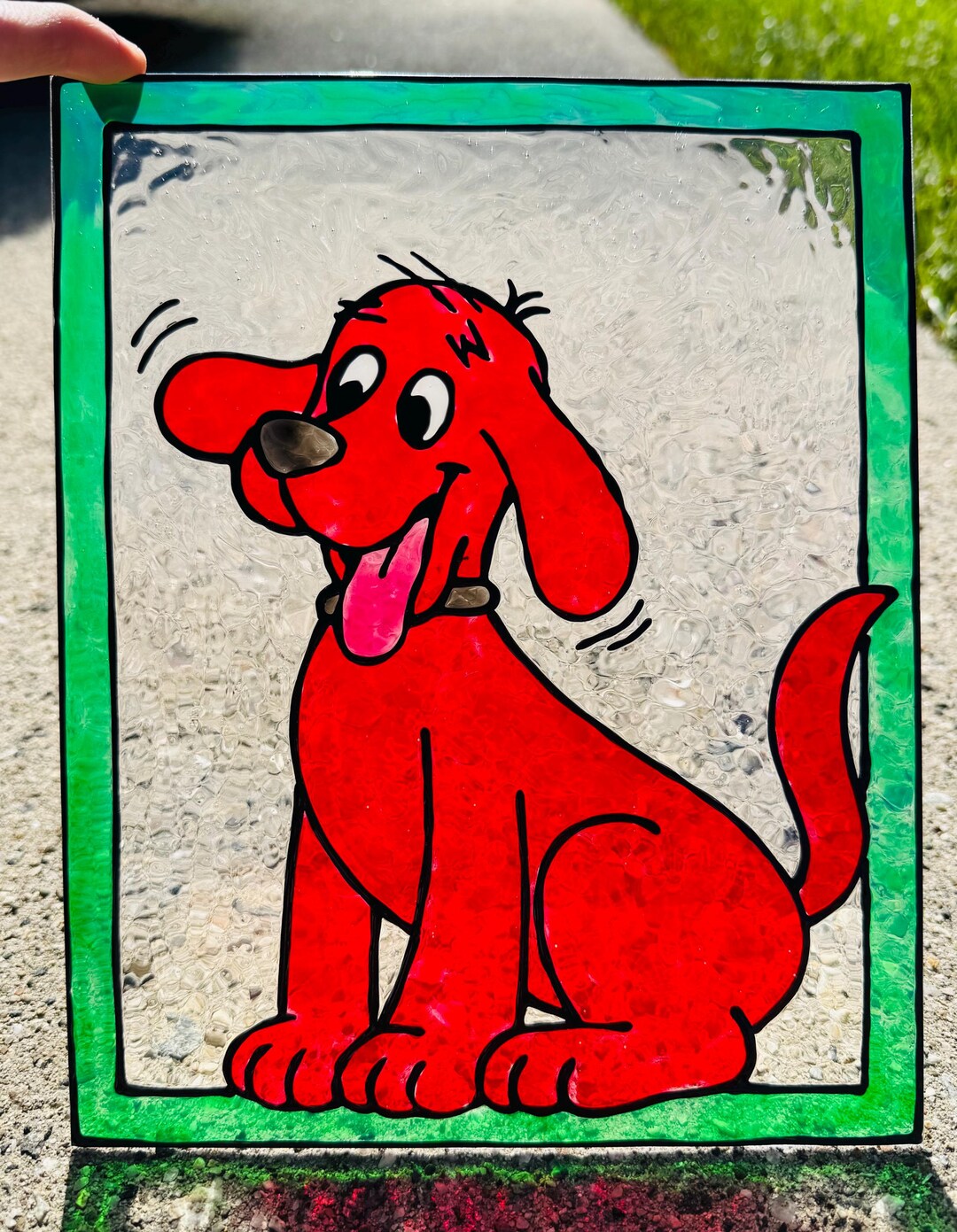 Clifford the Big Red Dog - PBS Kids - 8 X 10 Acrylic Faux Stained Glass ...