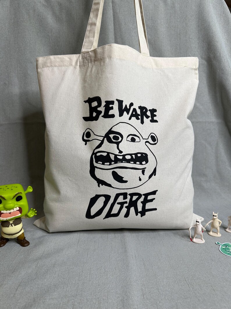 Beware Ogre - Dreamworks' Shrek - Hand Screen Printed Tote Bag - Etsy