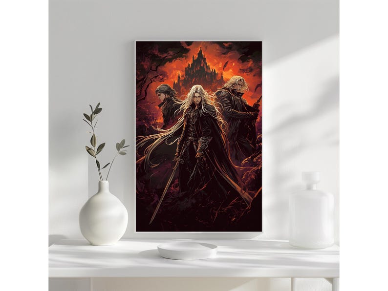 Alucard - Castlevania Poster: Gothic Video Game Art Print - Etsy