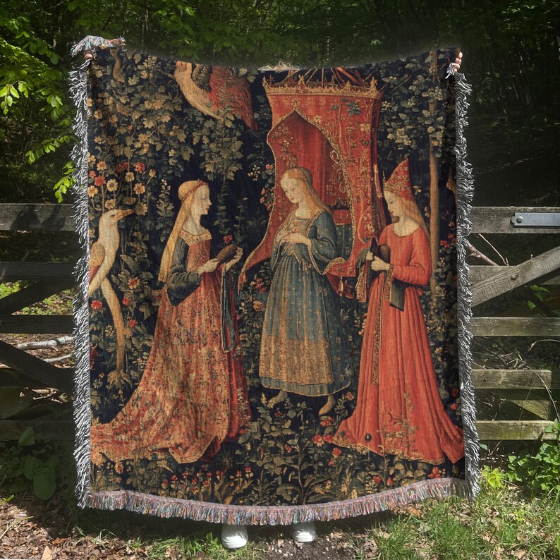 Woven Medieval Tapestry Blanket: Castle Decor, Historical Throw - Etsy
