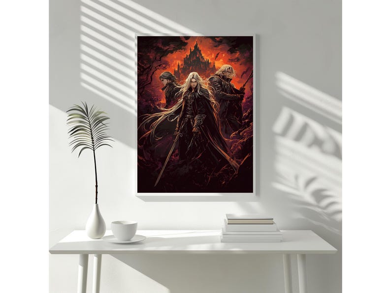 Alucard - Castlevania Poster: Gothic Video Game Art Print - Etsy