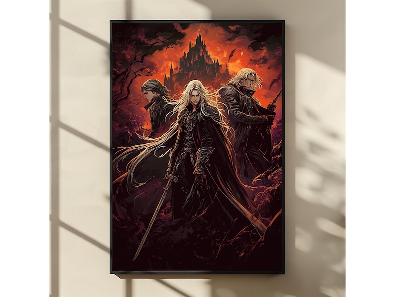 Alucard - Castlevania Poster: Gothic Video Game Art Print - Etsy