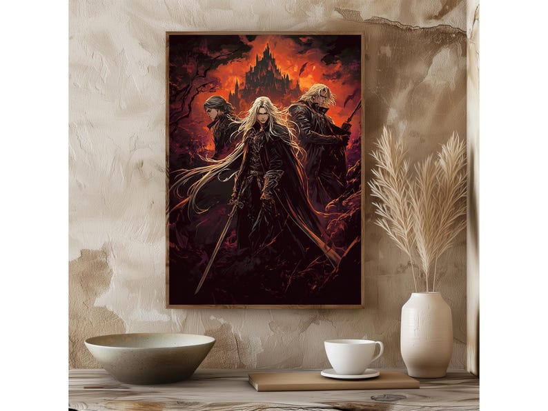 Alucard - Castlevania Poster: Gothic Video Game Art Print - Etsy