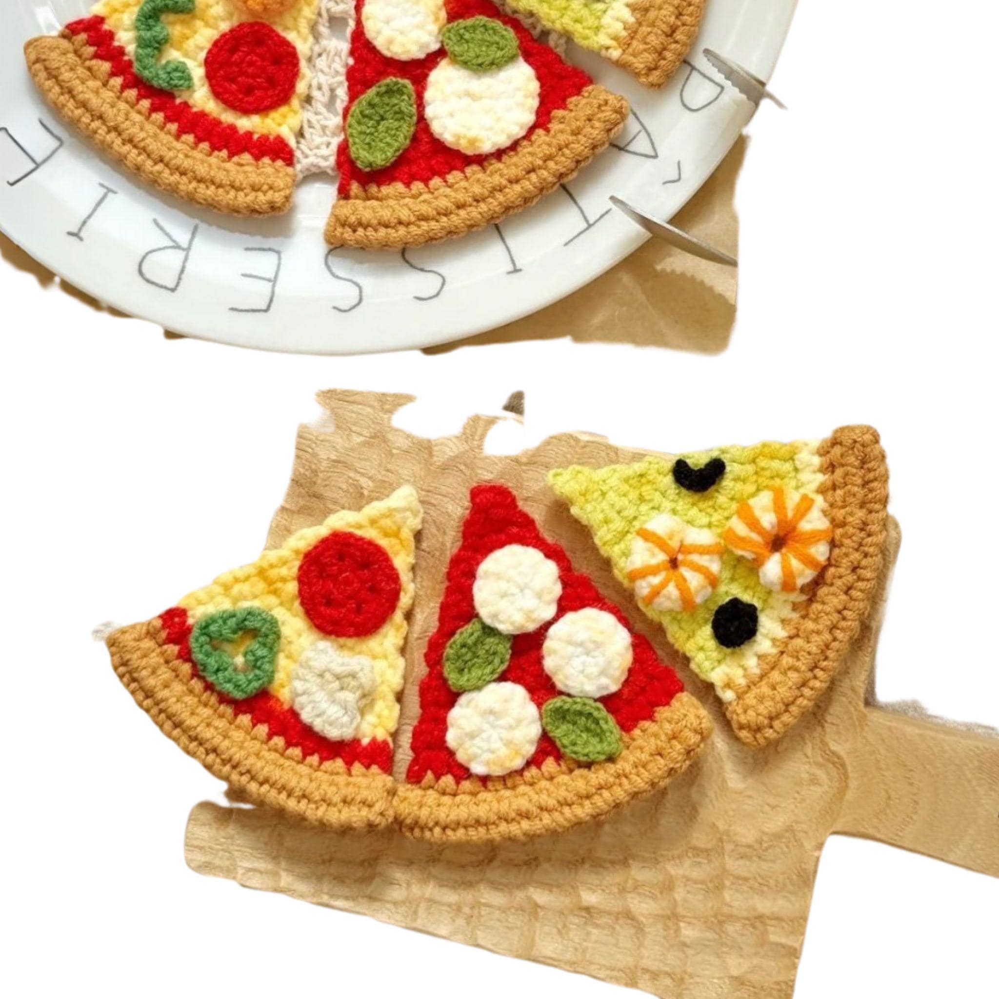 Pizza Slice Crochet Pattern Toy Food Amigurumi Pattern PDF Easy ...