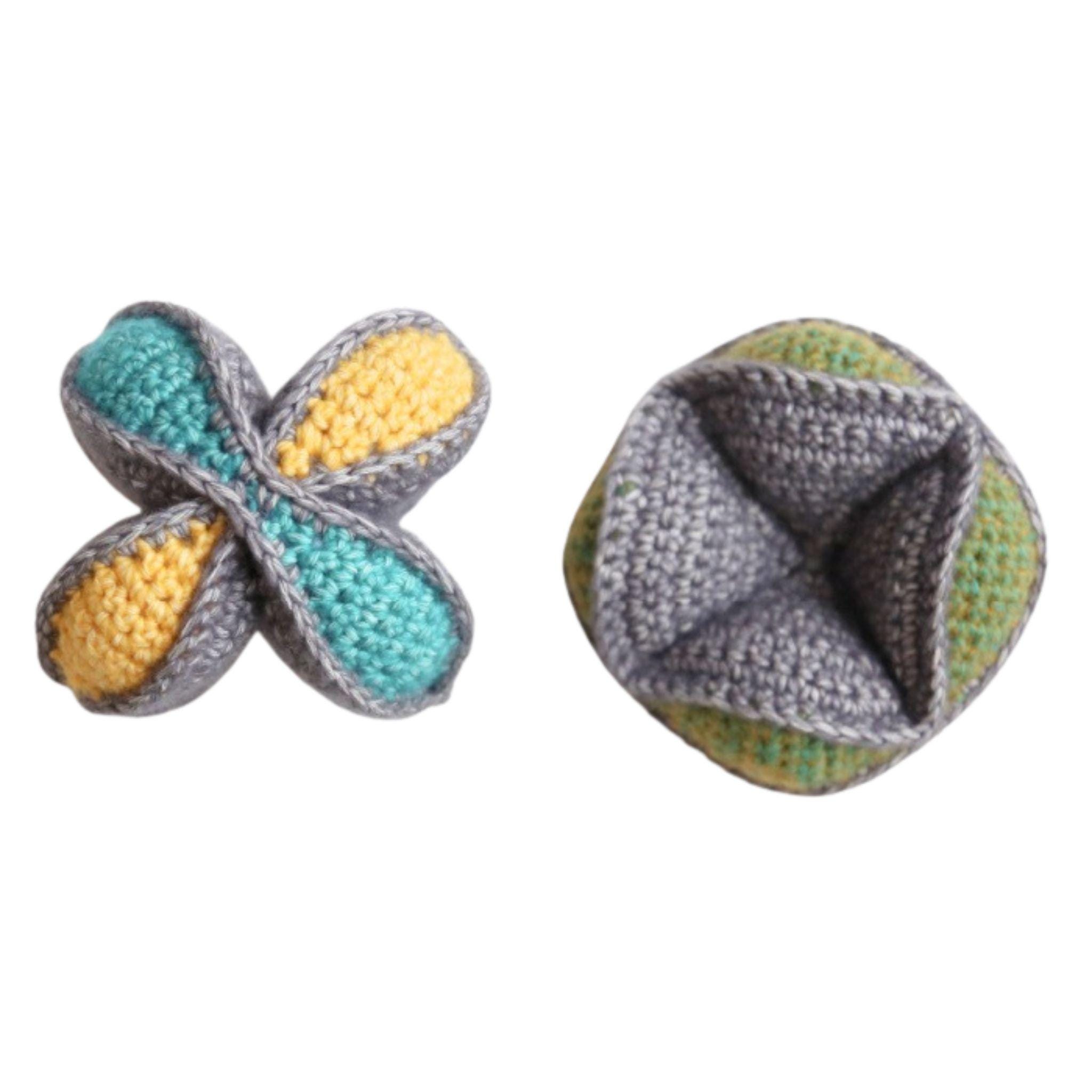 Amish Puzzle Ball Crochet Pattern | Modular Baby Toy PDF | Montessori ...