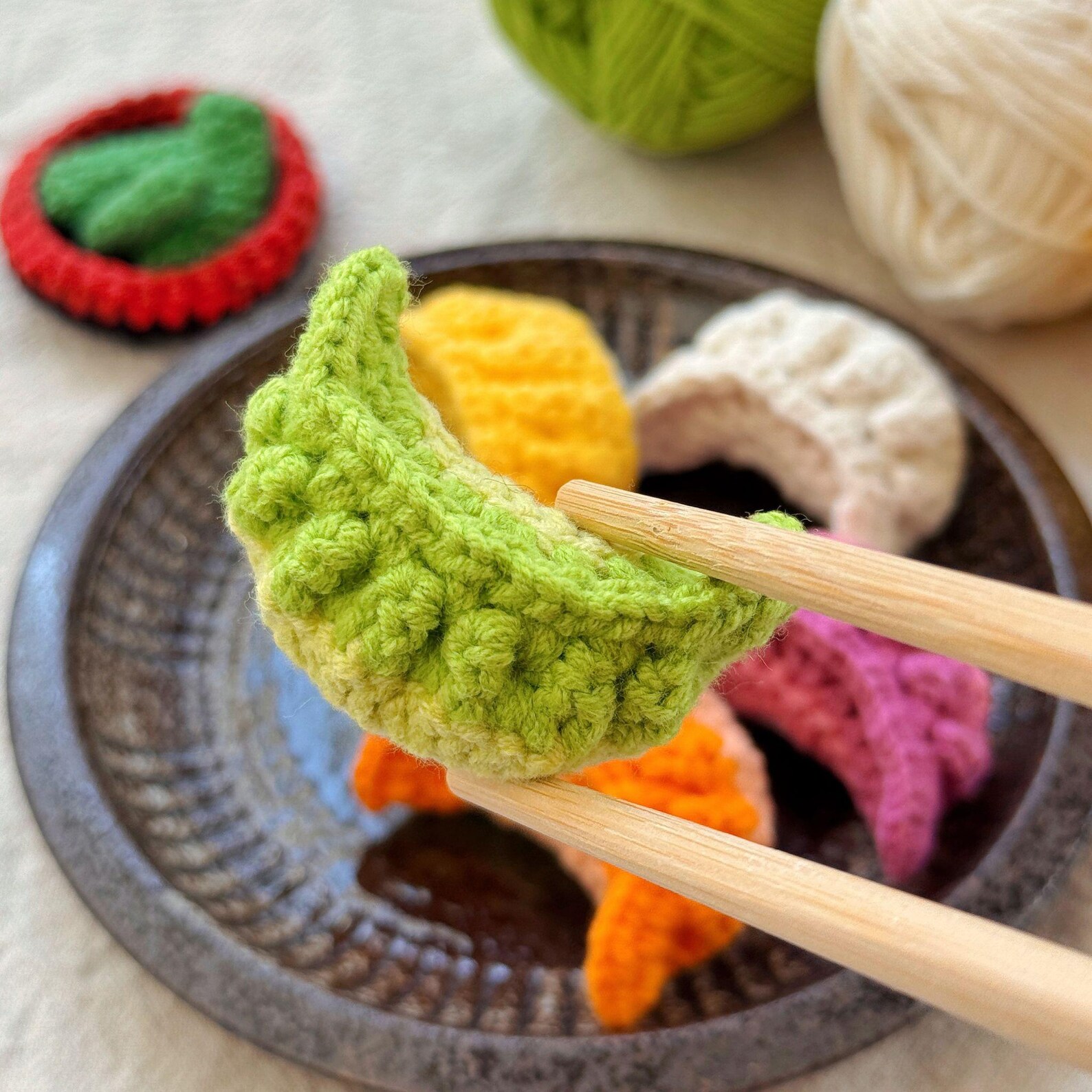 Dumpling Crochet Pattern With Video | Amigurumi Chinese Food Plush PDF ...
