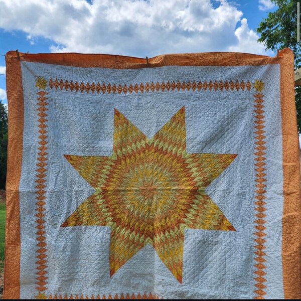 Lone Star Quilt - Etsy