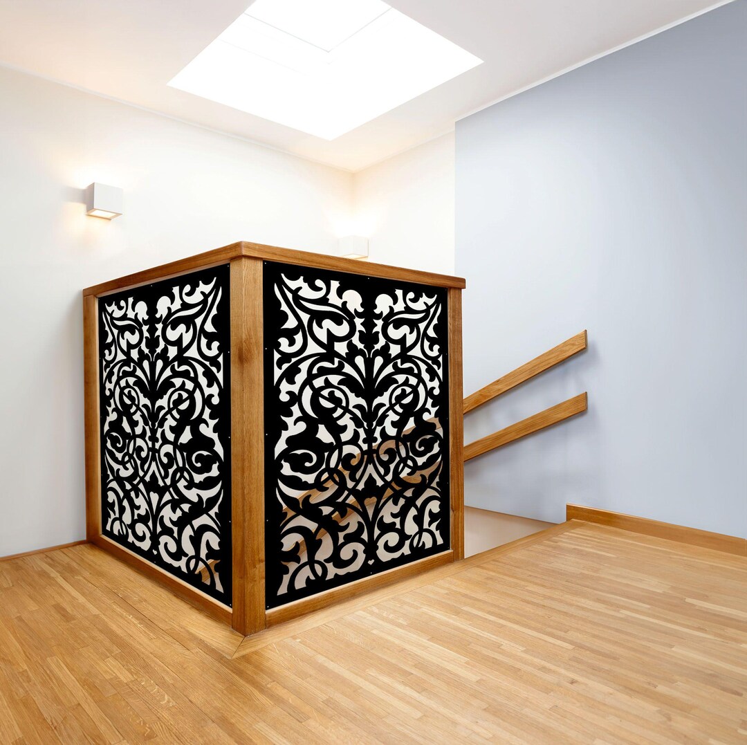 Decorative Metal Panel Privacy Screen, Wall Art for Indoor Outdoor ...