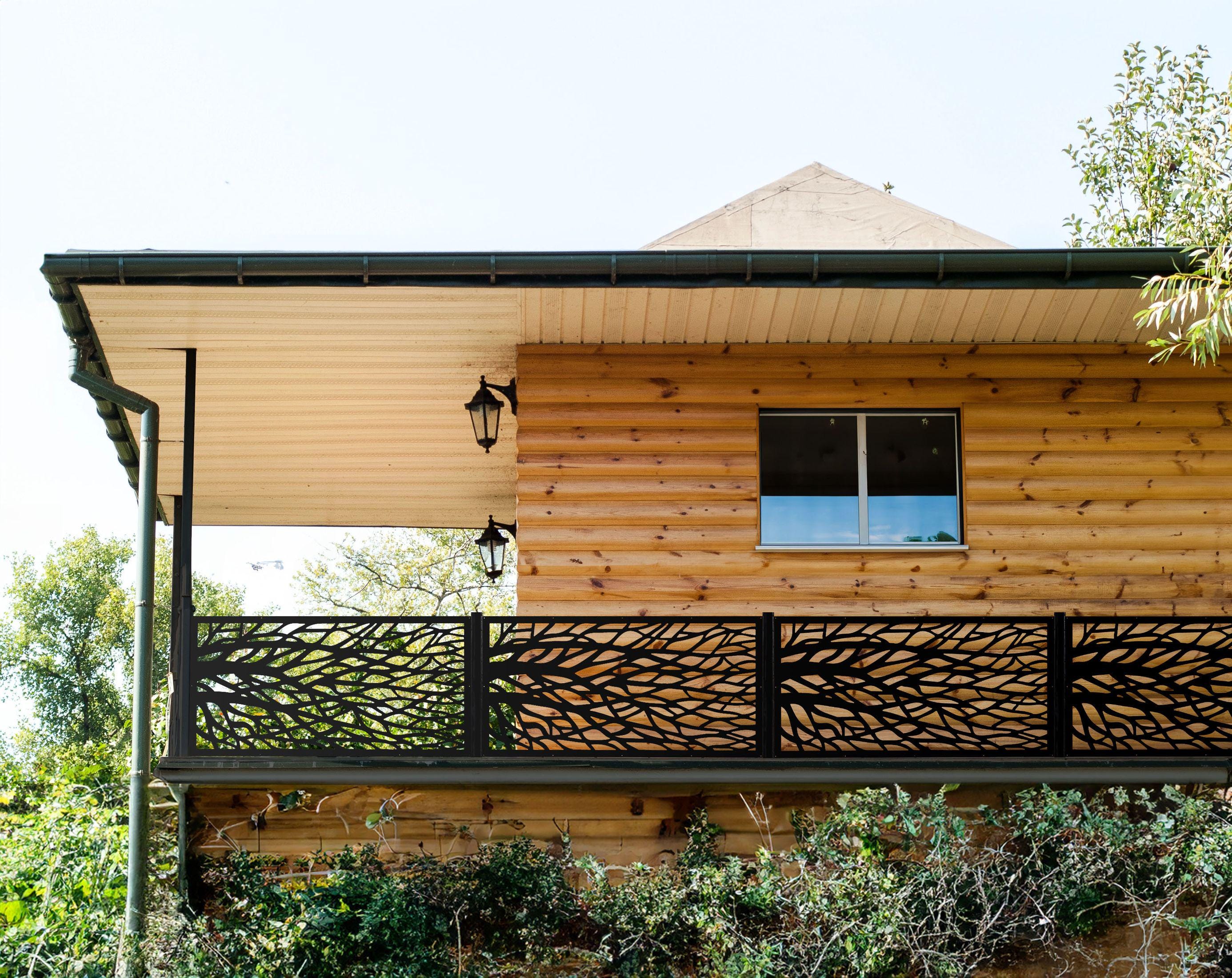 Aluminum Tree Branch Decor Panel, Metal Privacy Screen Indoor, Outdoor ...