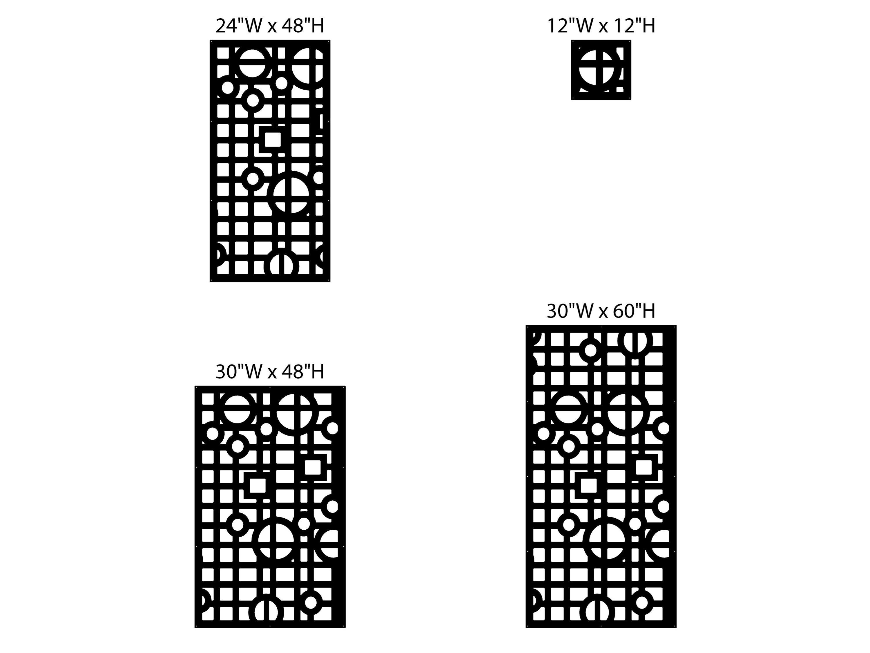 Decorative Aluminum Wall Art Panels, Geometric Metal Wall Art, Custom ...