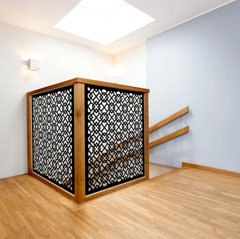 Laser Cut Clover Metal Railing Panel, Privacy Screen, Powder Coated ...