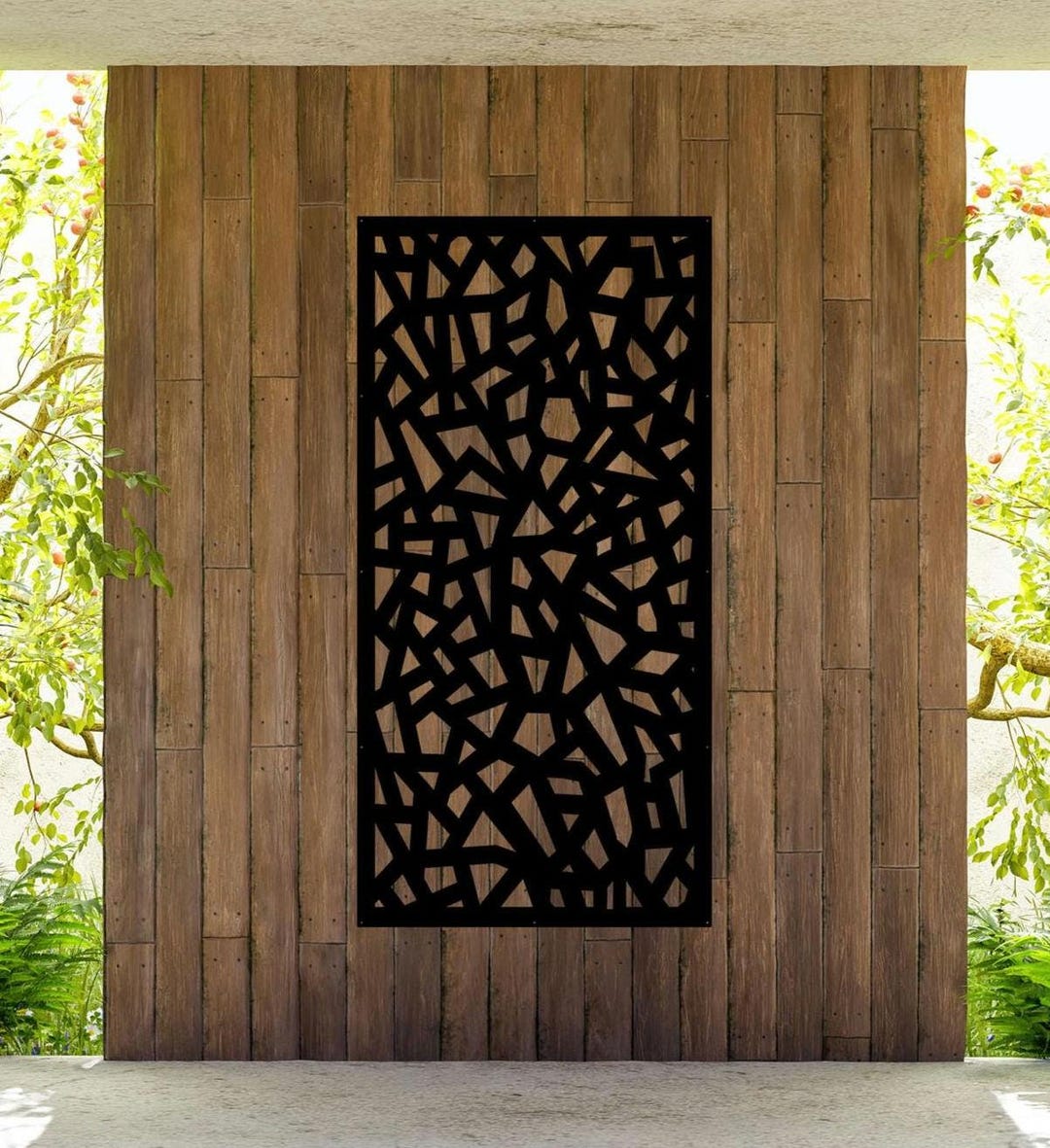 Modern Aluminum Privacy Panel, Metal Room Divider Screen, Indoor ...