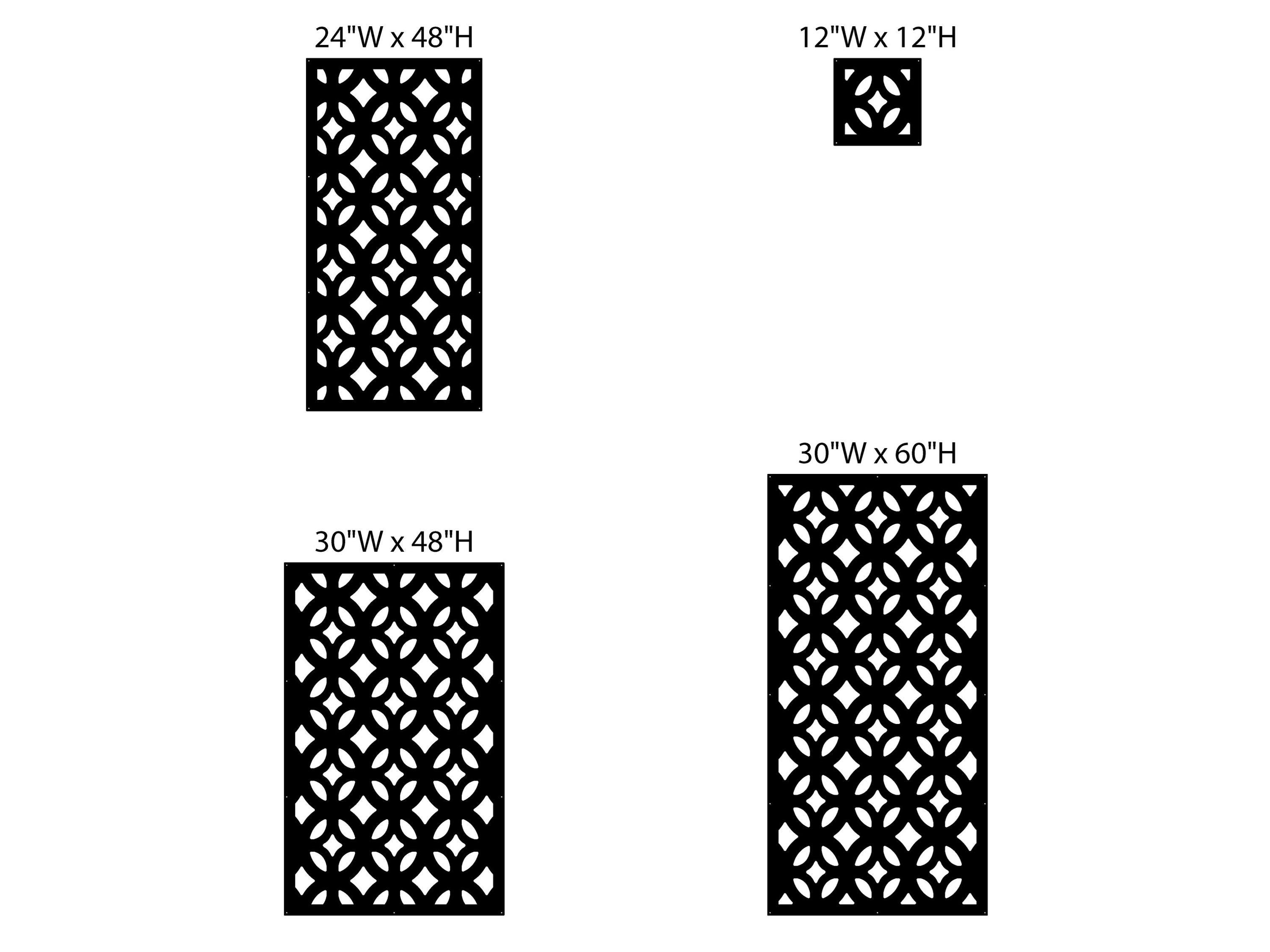 Metal Decor Panels for Deck Privacy, Outdoor Patio Screens, Fence ...