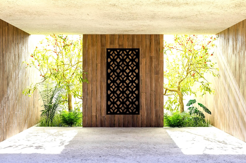 Modern Metal Privacy Screens for Deck, Outdoor Patio, Fence Inserts ...