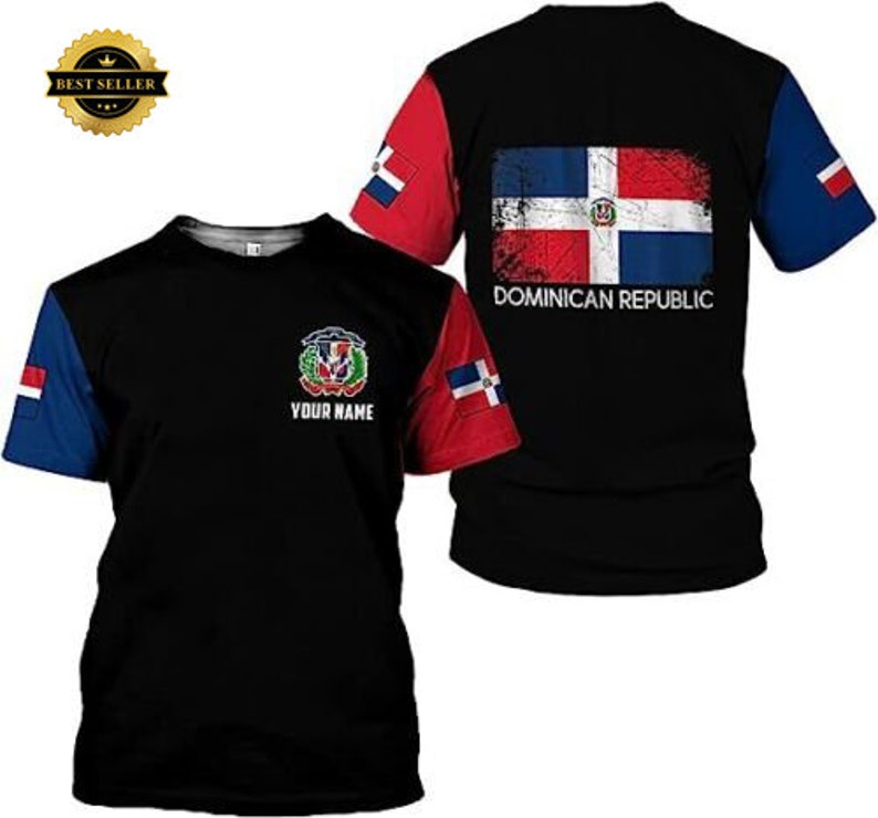 Personalized Dominican Republic Shirts 3D, Republica Dominicana Tshirt ...