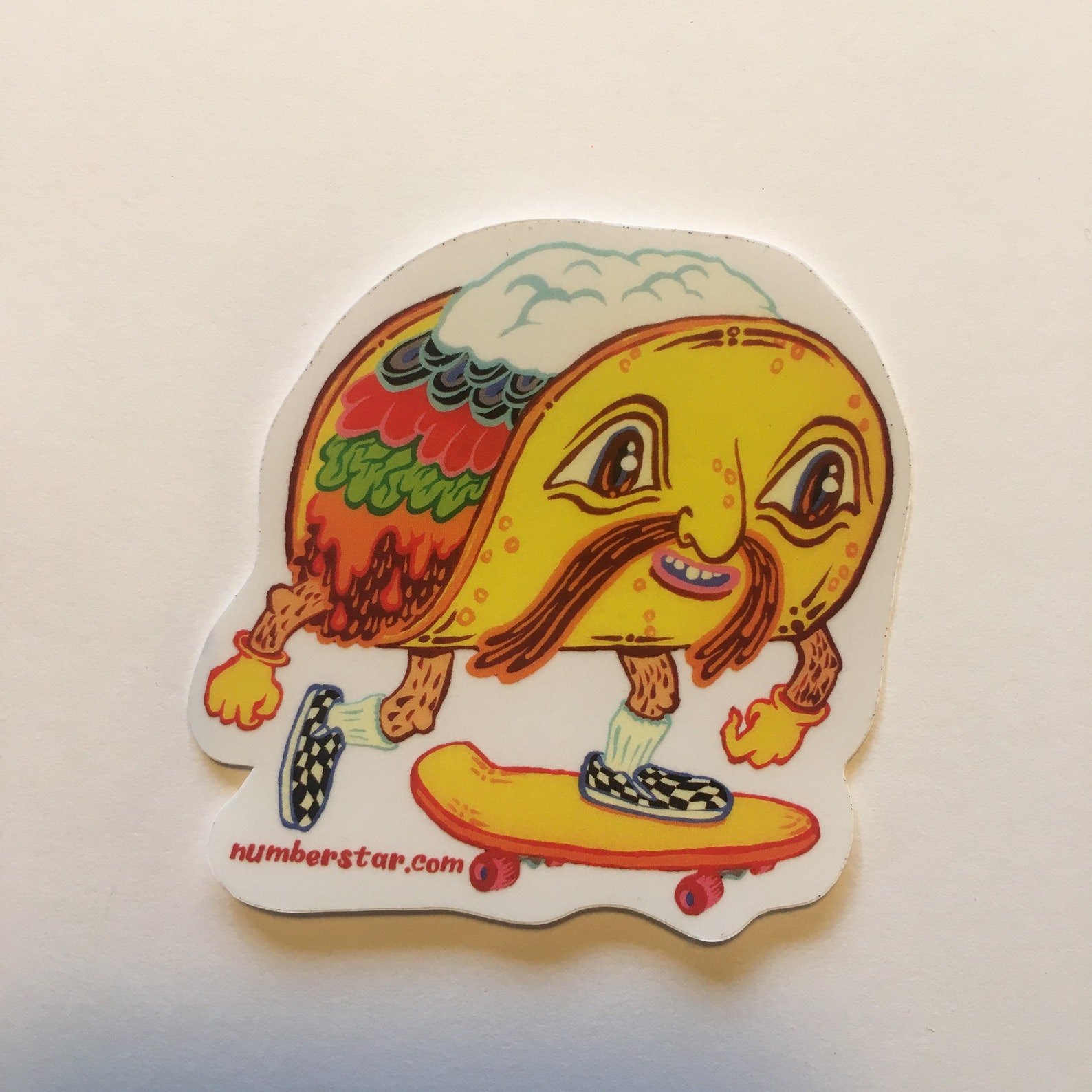 Taco Skateboarding Stickers - Etsy