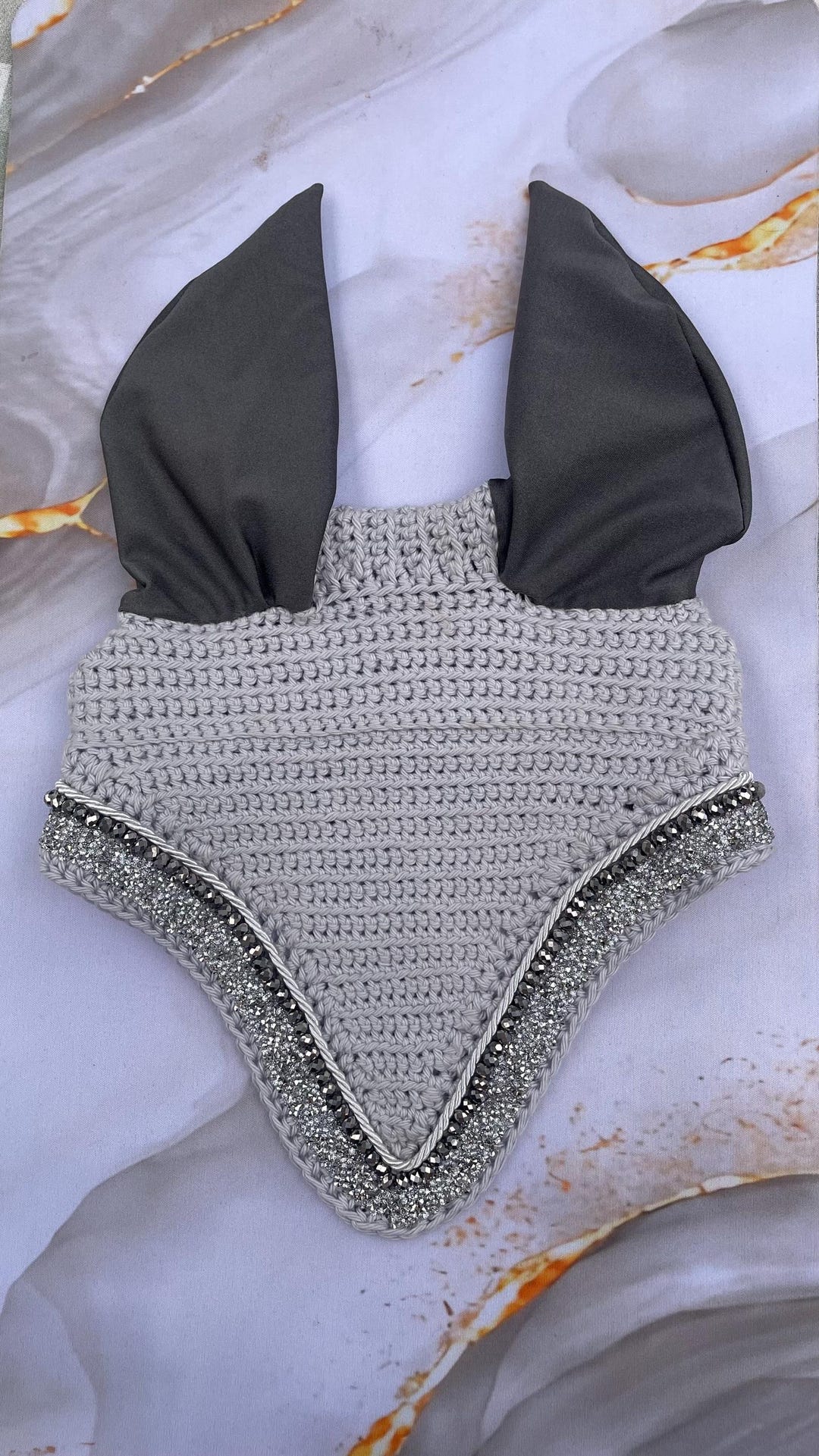 Horse Bonnet Equestrian Silver Mist Grey - Etsy