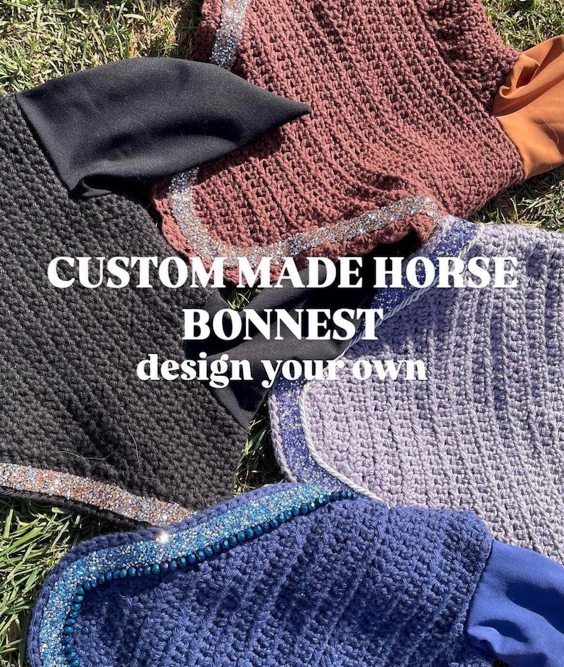 Create a Custom Make Your Own Horse Bonnet Fly Veil - Etsy