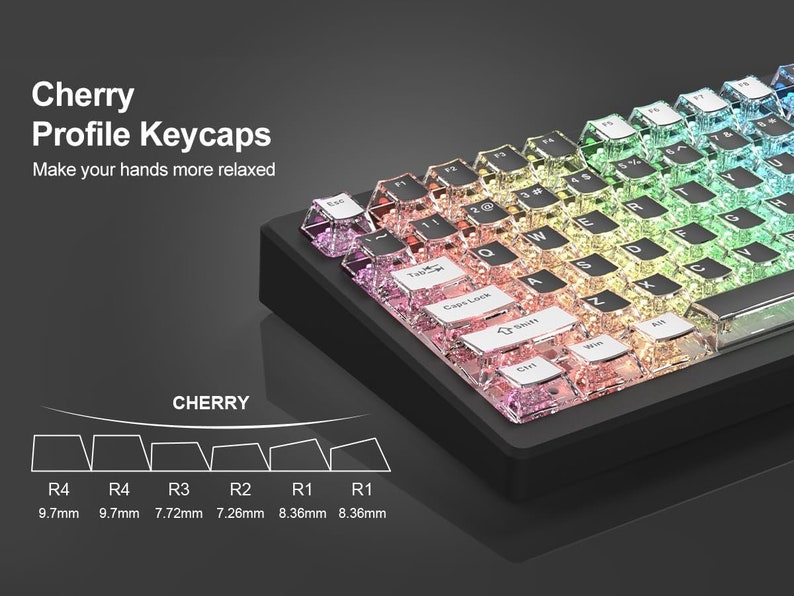 Keycaps Set, PC Keycaps,126 Key Cherry Profile Keycap for MX Switches ...