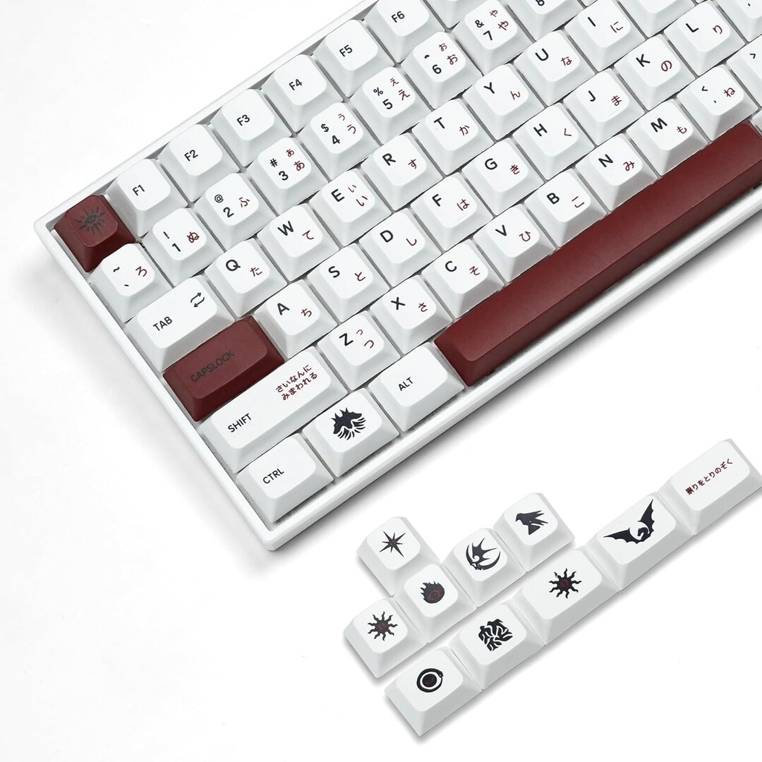 Keycaps, Japanese Keycaps, Cherry Profile Custom Keycaps Suitable for ...