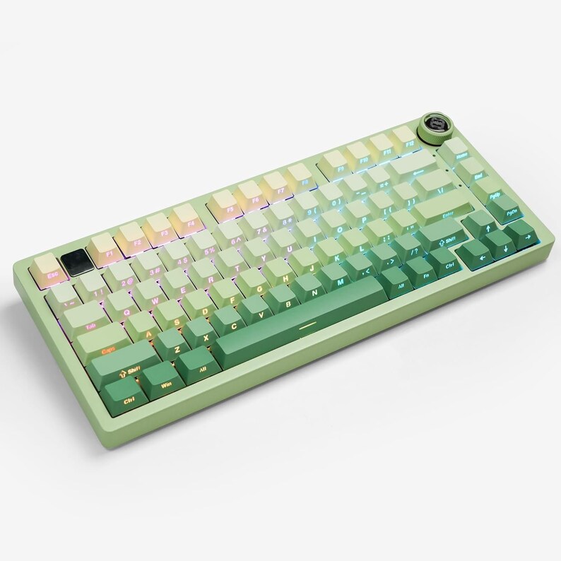 Keycaps,keycap 75 Percent,gradient Matcha Keycaps, Cherry Profile ...