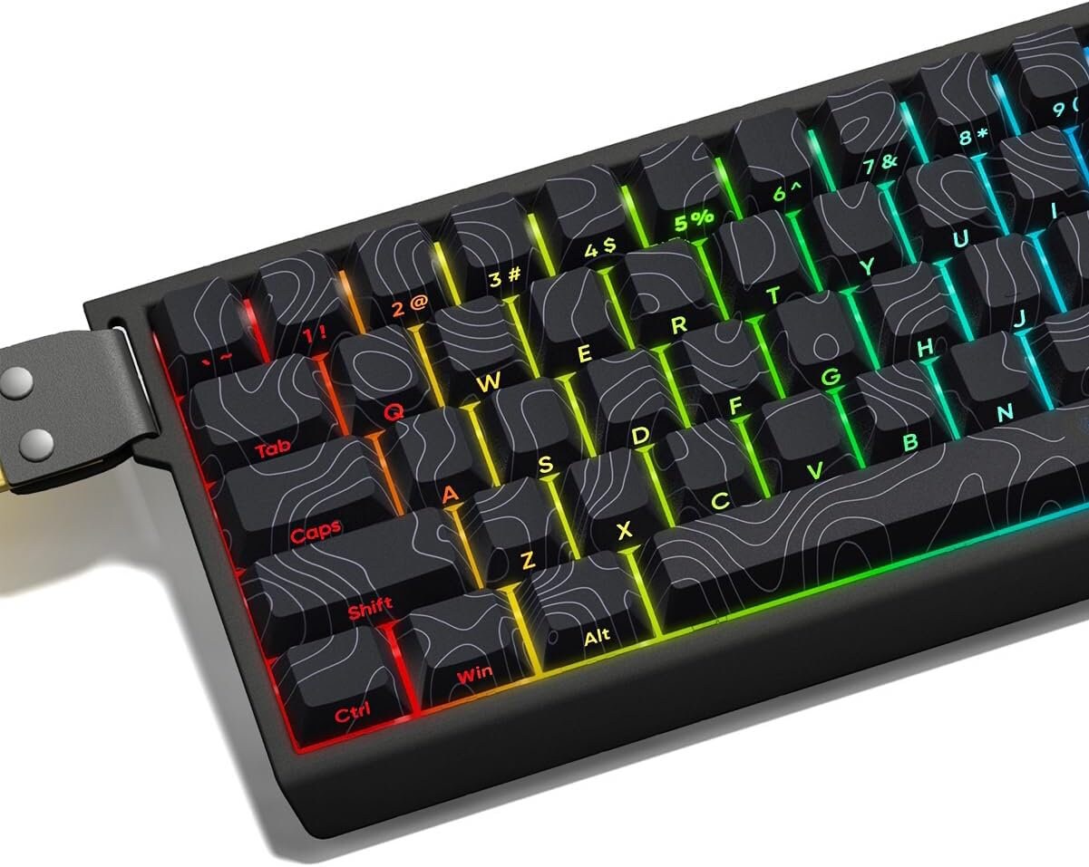 Keycaps,keycaps 75 Percent,dye-sub Keycaps Set,cherry Profile Keycaps ...