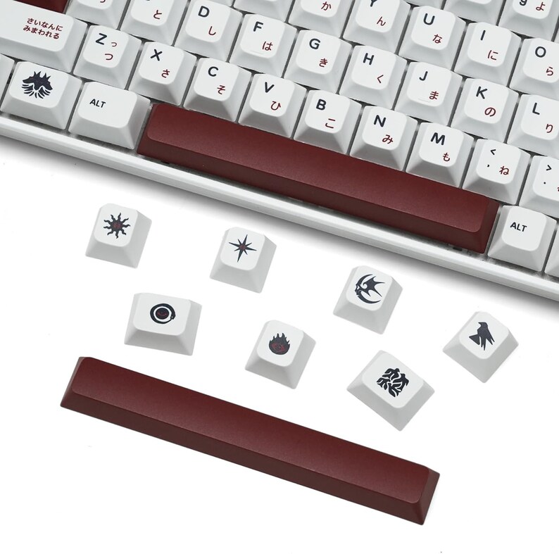 Keycaps, Japanese Keycaps, Cherry Profile Custom Keycaps Suitable for ...