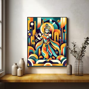 Krishna Abstract Art Prints for Home and Wall Decor - Etsy