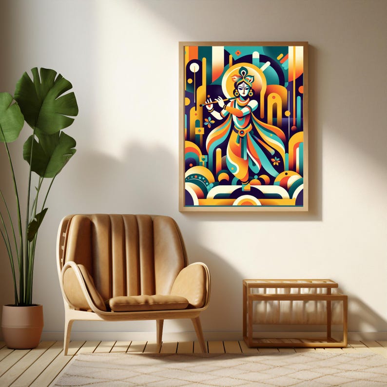 Krishna Abstract Art Prints for Home and Wall Decor - Etsy