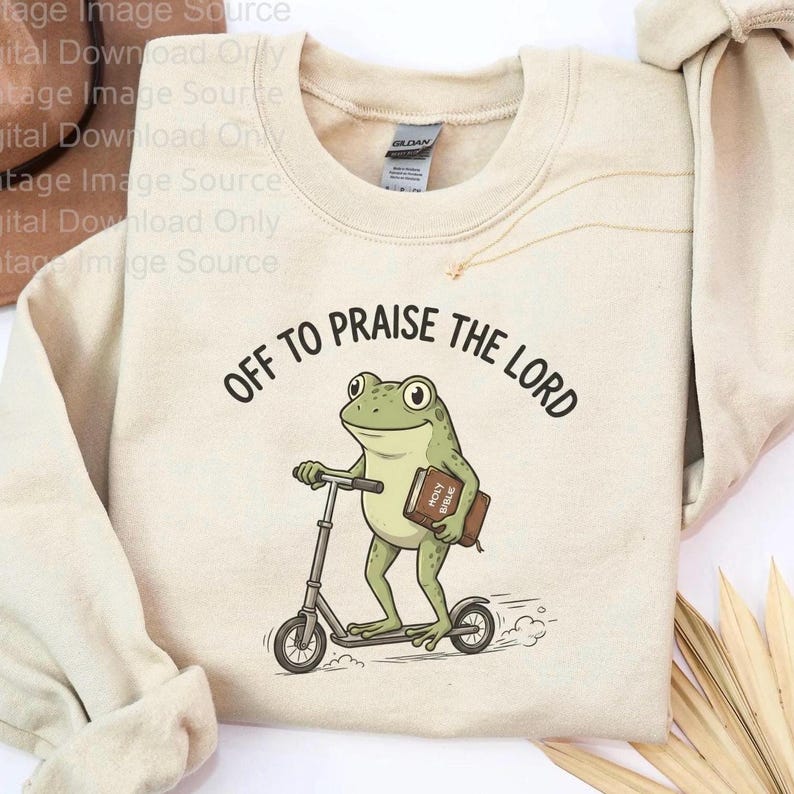 OFF TO PRAISE the Lord Frog Png, off to Praise the Lord Png, Christian ...
