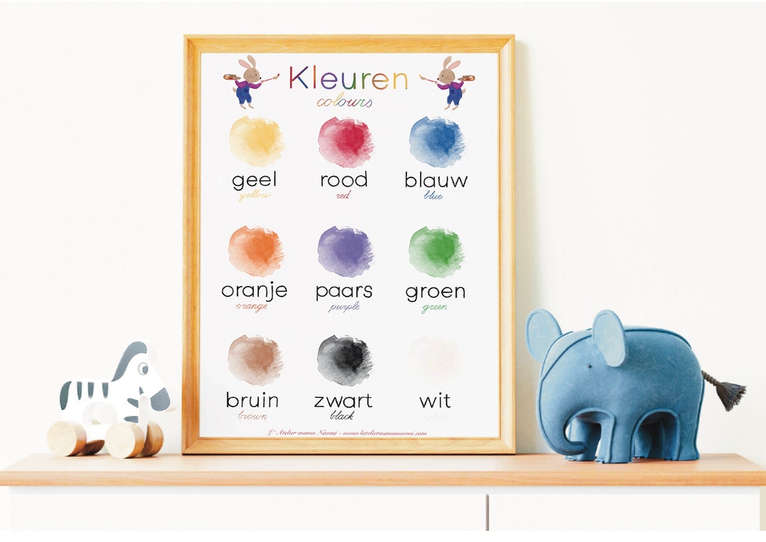 Color Poster Educational Poster Montessori Poster Learning Colors ...