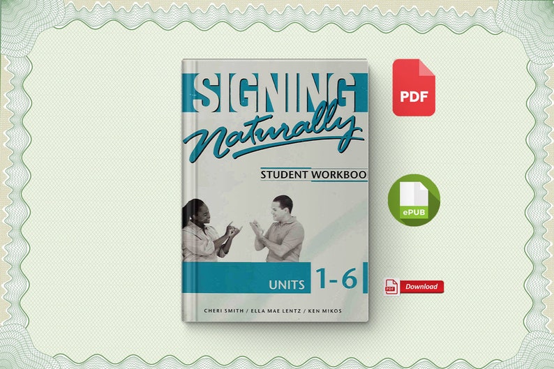 Signing Naturally: Student Workbook Units 1-6 (BOOK ONLY) - Etsy