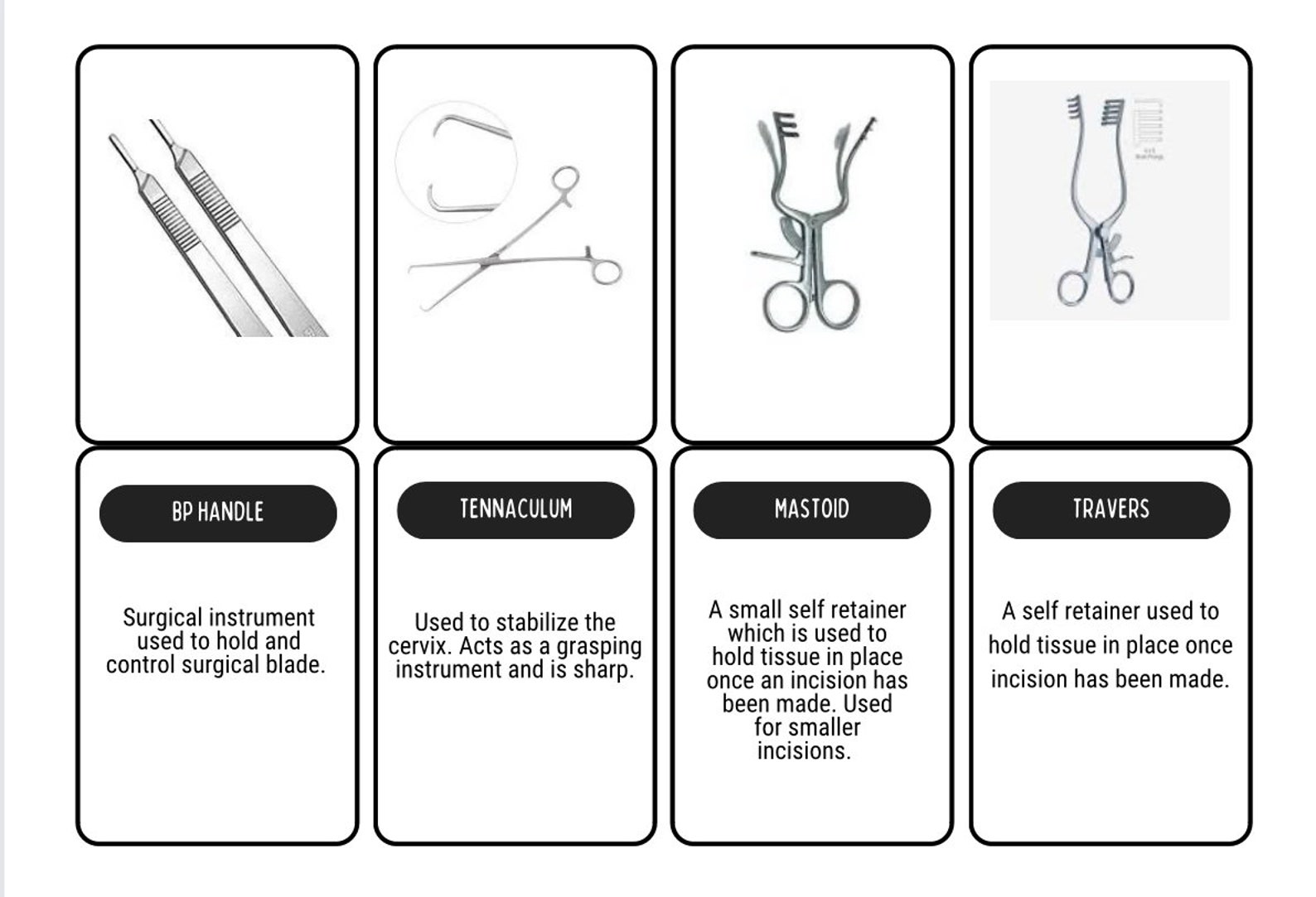 Basic Surgical Instruments Flashcards PDF File - Etsy