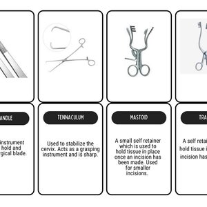 Basic Surgical Instruments Flashcards PDF File - Etsy
