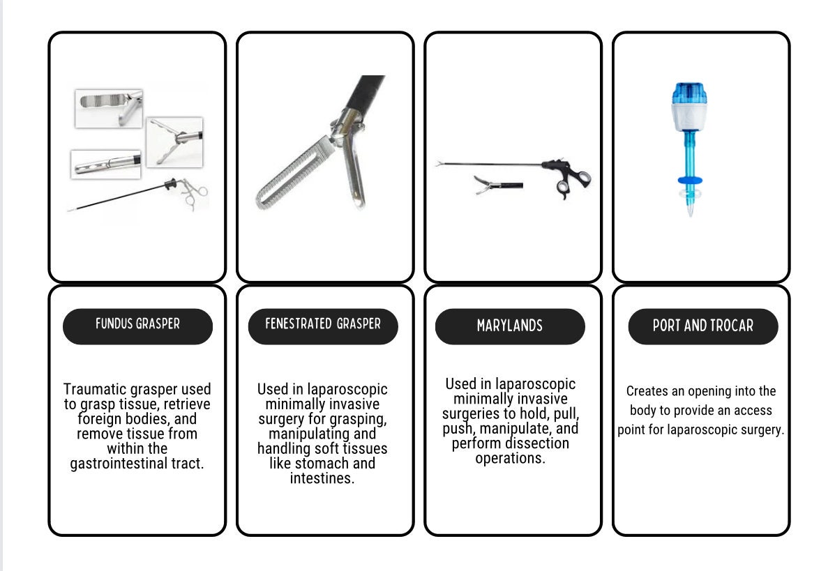 Basic Surgical Instruments Flashcards PDF File - Etsy