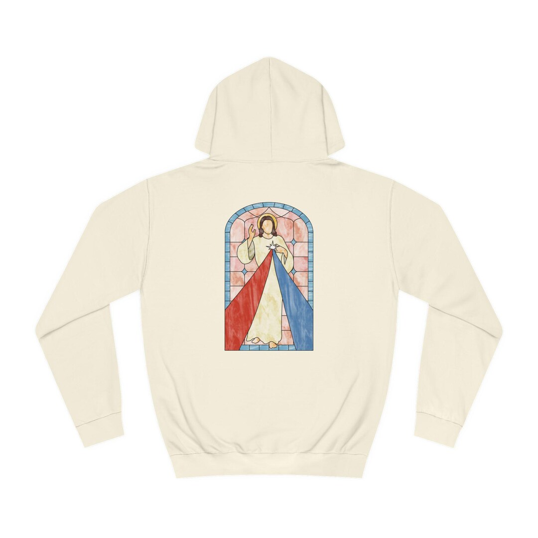 Divine Mercy Catholic Hoodie, Christian Faith Sweatshirt, Jesus Cozy ...