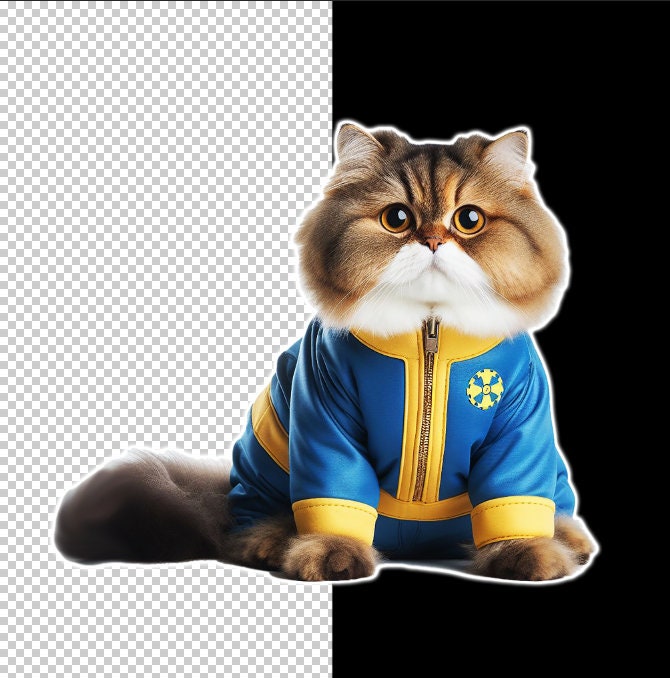 Fallout Cat Power Armor Cat Vault Cat Post Apocalyptic Cat Collection 2 ...