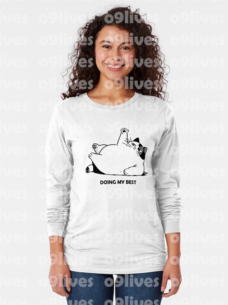 Funny Lazy Cat Drawing Cat Meme Unmotivated Cat Weak Stretch ...