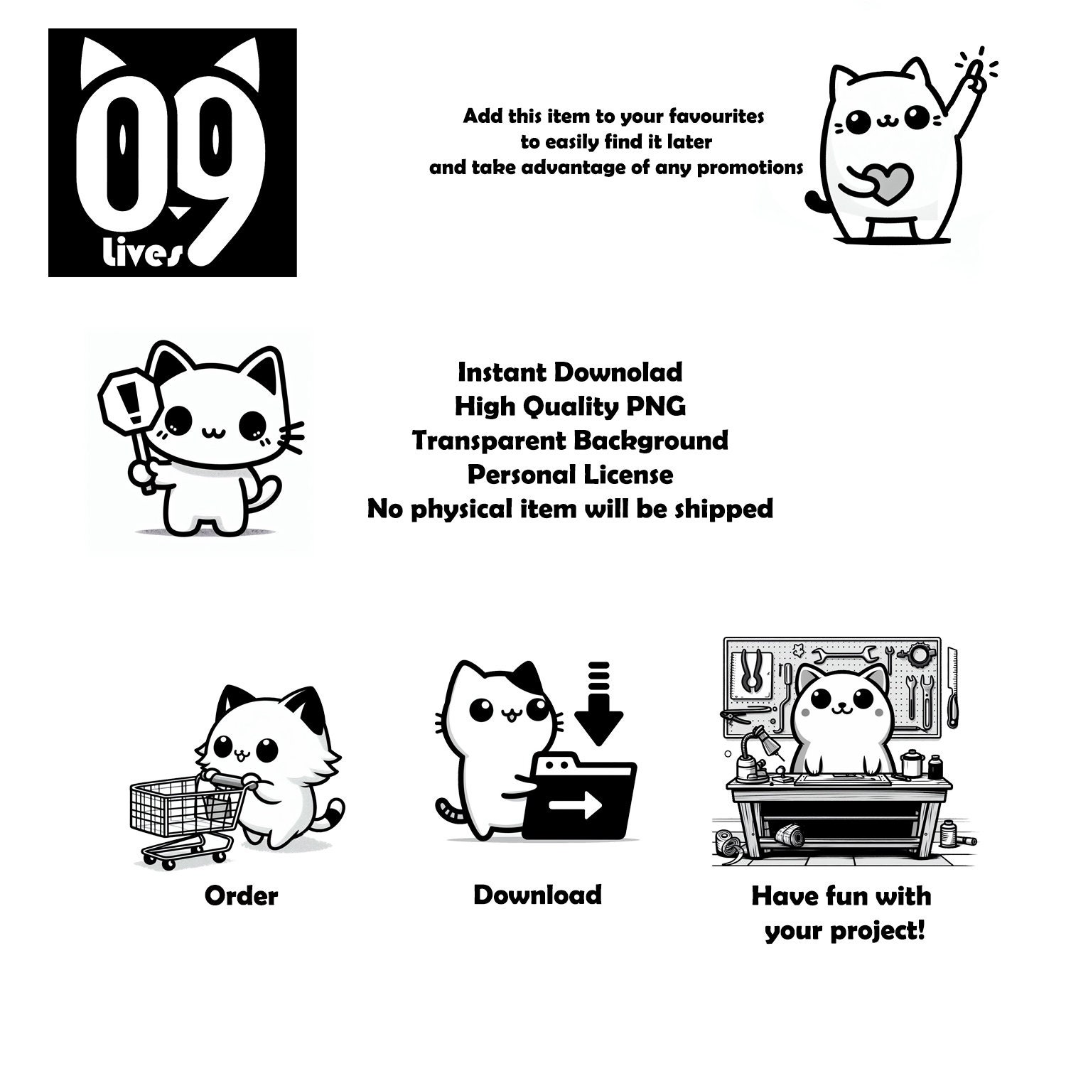 Kawaii Neon Cats Emotes Sticker Pack Cat Twitch Streaming Twitch Set ...