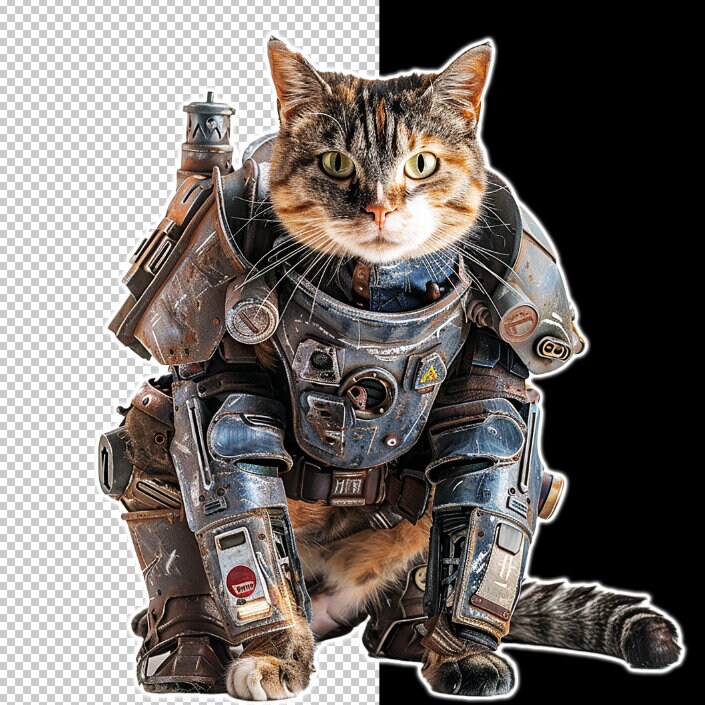 Fallout Cat Power Armor Cat Vault Cat Post Apocalyptic Cat Collection 2 ...
