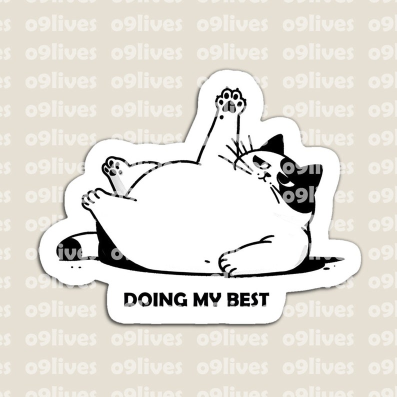 Funny Lazy Cat Drawing Cat Meme Unmotivated Cat Weak Stretch ...