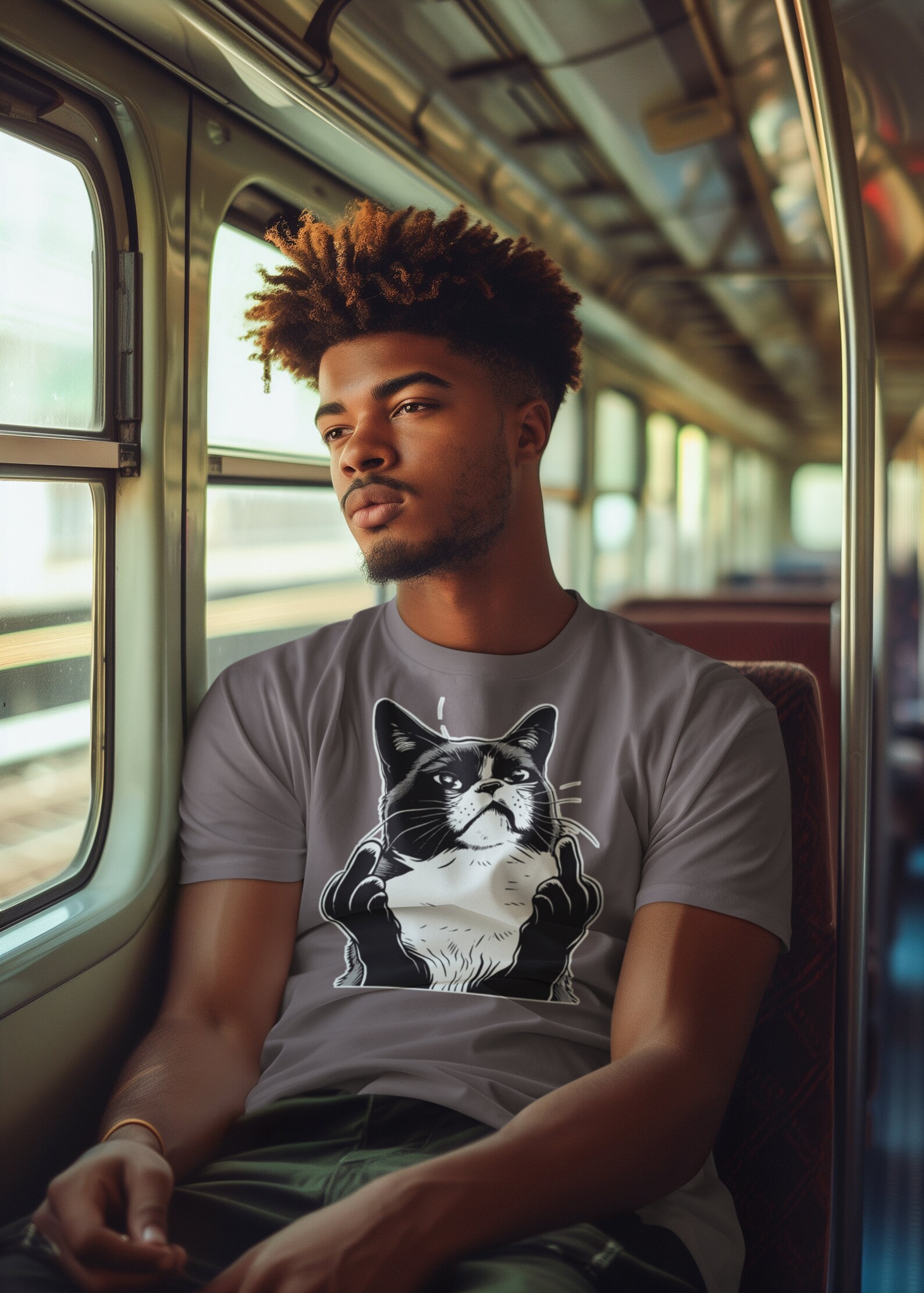 Middle Finger Cat Angry Cat Offensive Cat Clipart Sublimation Large ...